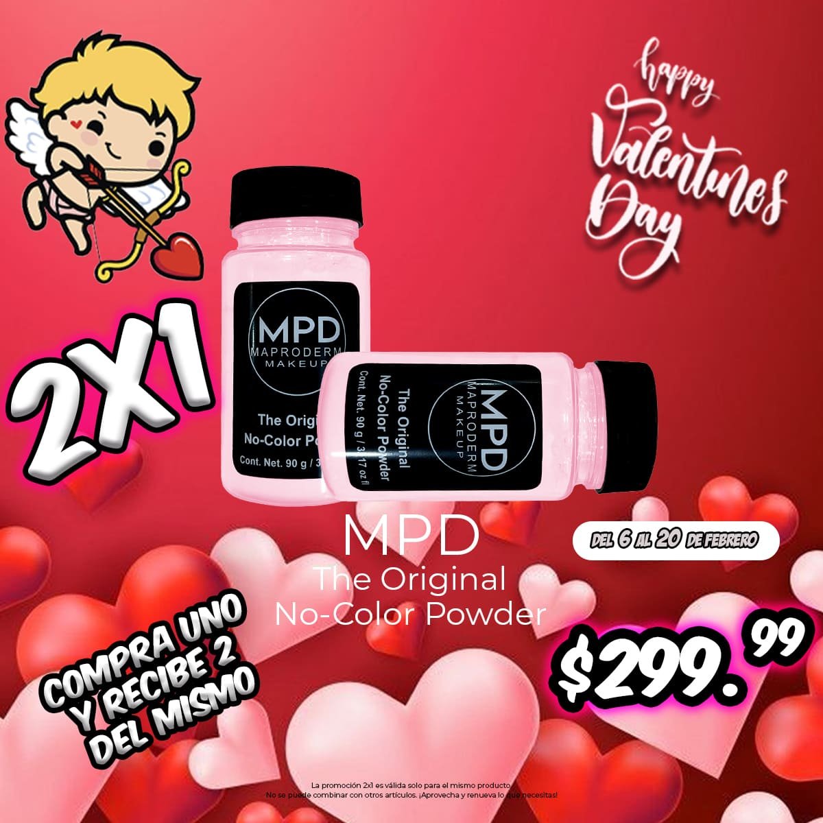 MPD No Color Powder Baby Pink - MaProDerm