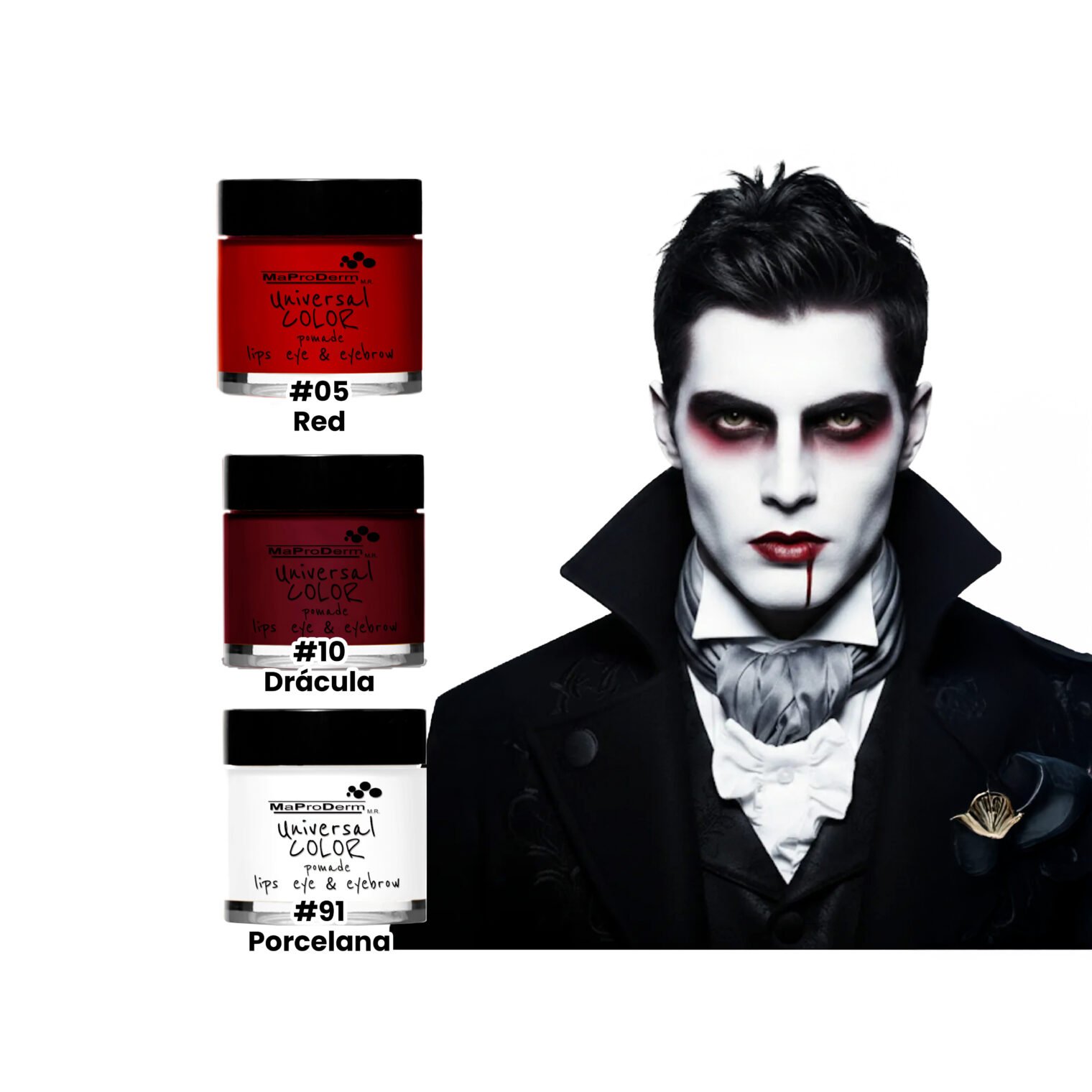 Kit Trio Universal Color Pomade Drácula - MaProDerm